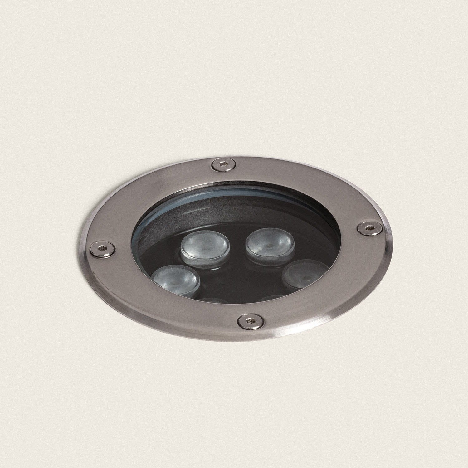 Foco Exterior LED 6W Solid Empotrable Suelo Inox - efectoLED