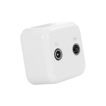 Toma TV + Radio Superficie Modern - efectoLED